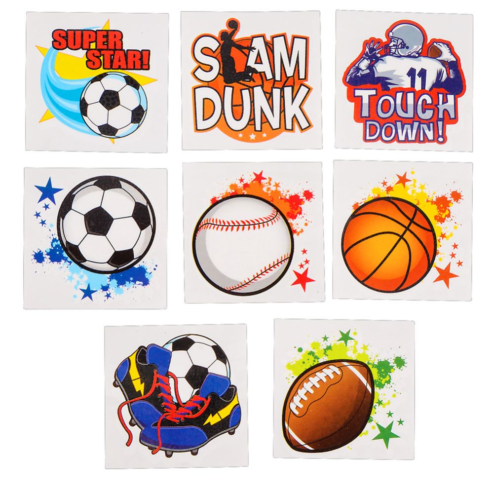 8640 pieces Sports Tattoos 2 inch - Tattoos and Stickers - at ...