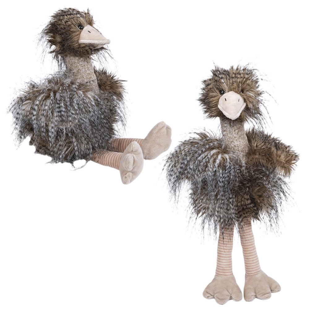 12 pieces 13 inch Long Hair Emu - Plush Toys - at - alltimetrading.com