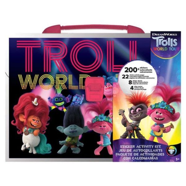 12 pieces Trolls World Tour Sticker Activity Kit - Coloring & Activity ...