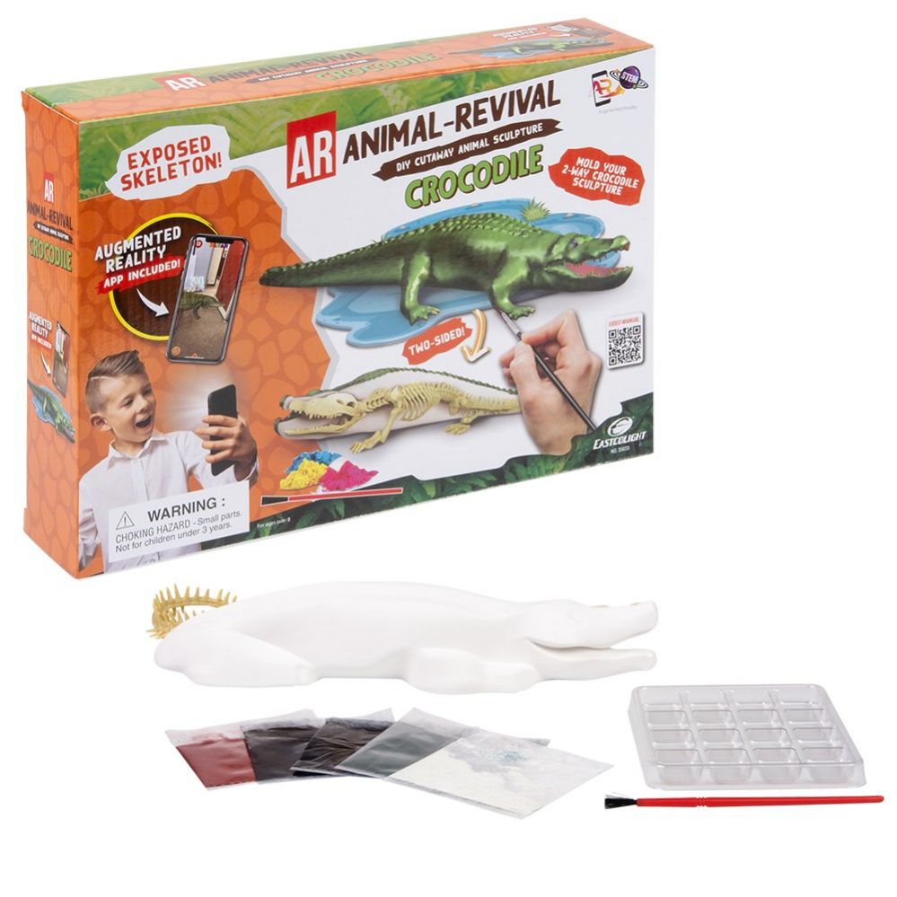 12 pieces Augmented Reality Crocodile Dig Figure - Animal & Reptiles ...