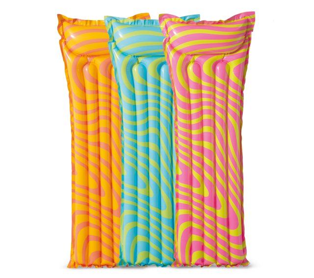 36 Wholesale Intex Razzle Dazzle Wave Mats, 3 Assorted Colors - WSD