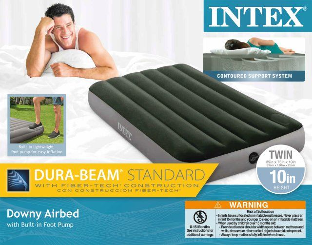 4 pieces Twin DurA-Beam Downy Airbed With Foot Bip, Age: Adult ...