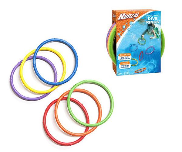 8 pieces Banazi PooL-Time Dive Rings 6 Pack - Goggles & Pool Toys - at - alltimetrading.com