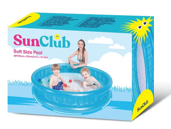 6 pieces Sunclub Inflatable Pool Blue 61x12.5 - Inflatables - at ...