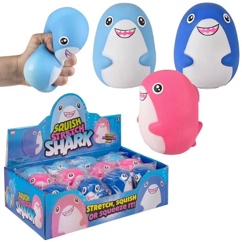 Squish And Stretch Shark 3.75 Inch 12ct - SB