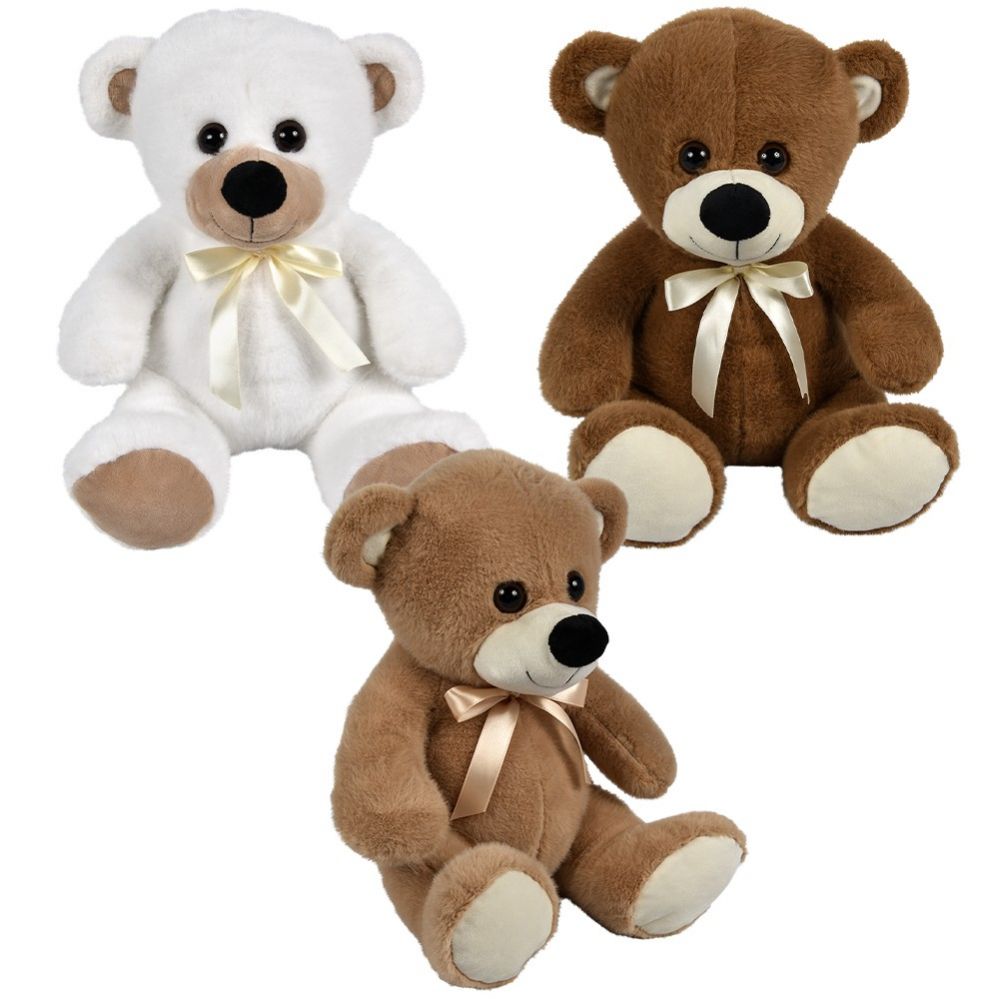 18 pieces 12 Inch Sitting Mink Bear - Plush Toys - at - alltimetrading.com