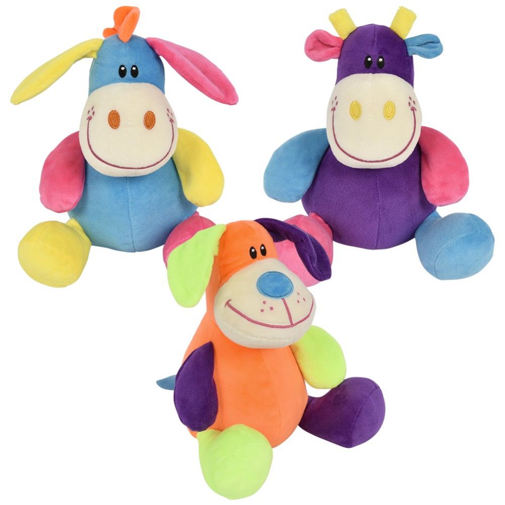 48 pieces 9 Inch Colorful Patch Animals - Plush Toys - at ...