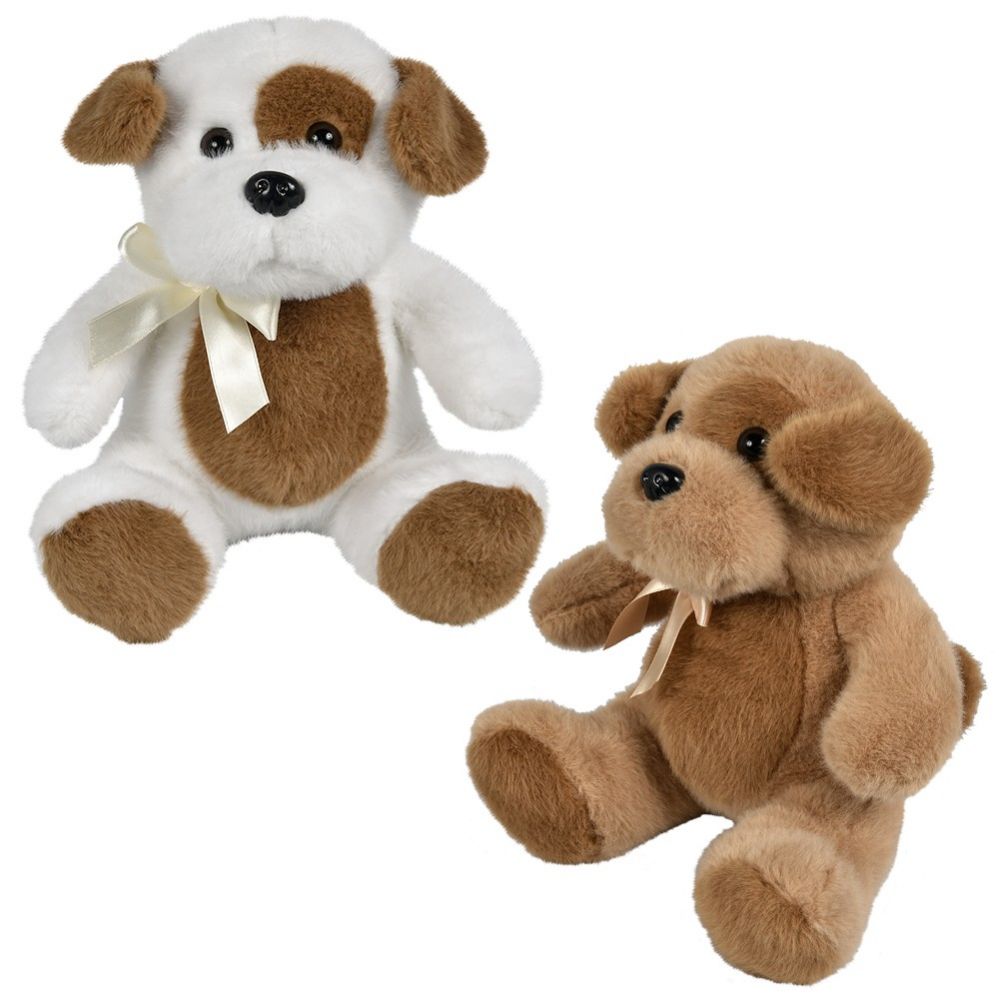 48 pieces 9 Inch Sitting Mink Dog - Plush Toys - at - alltimetrading.com