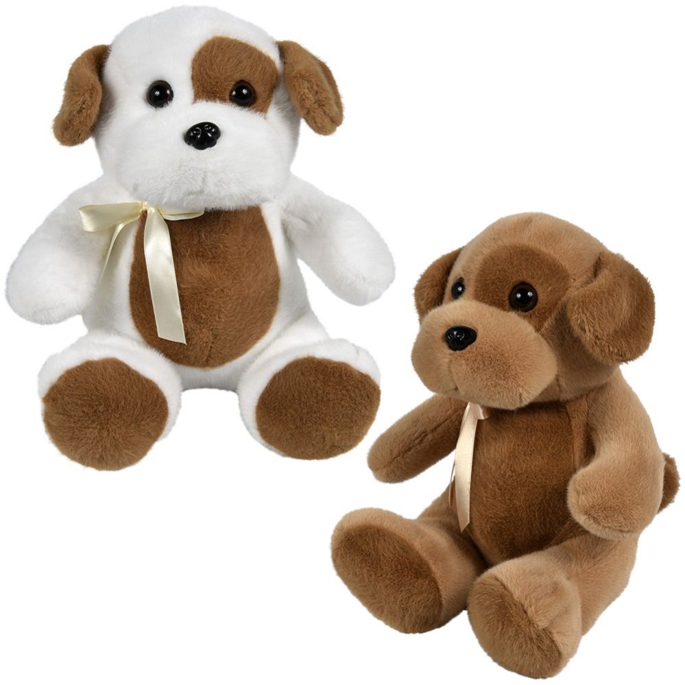 18 pieces 12 Inch Sitting Mink Dog - Plush Toys - at - alltimetrading.com