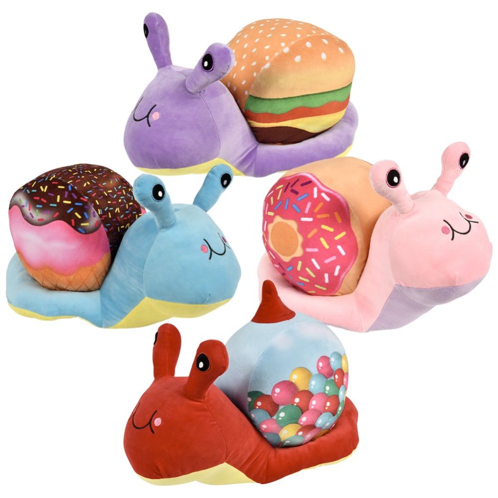 6 pieces 18 inch Snail Foodies (ss) - Plush Toys - at - alltimetrading.com