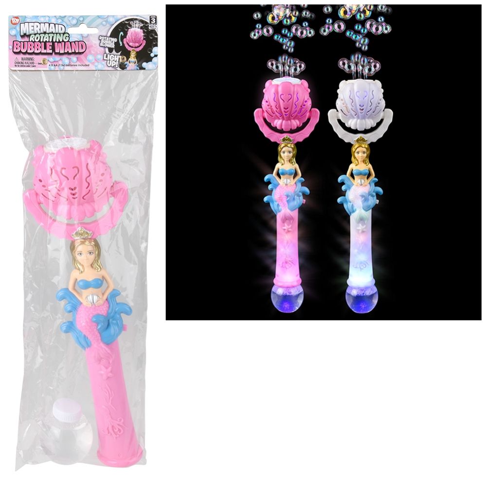 24 pieces 18 inch Mermaid Rotating Bubble Wand - Bubbles - at - alltimetrading.com