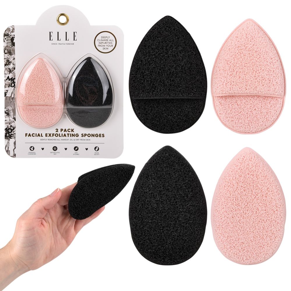 Bulk Elle Facial Exfoliating Sponges - Wholesale Sock Deals