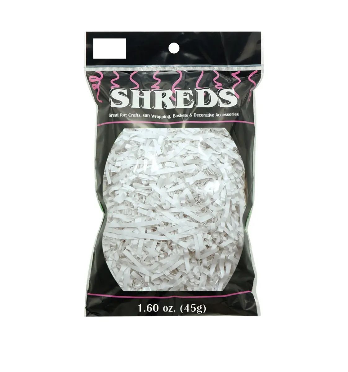 24 Packs Crinkle Paper Shred White 1.6oz 3mm - Easter - at ...