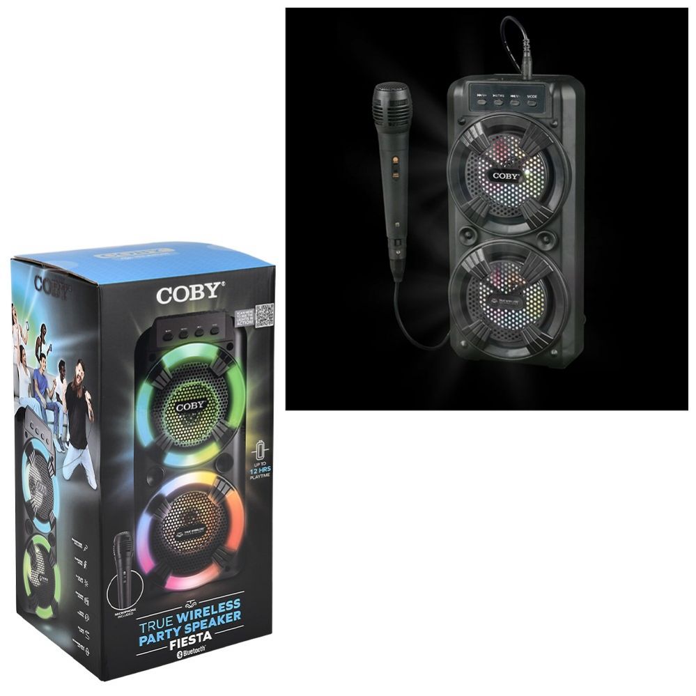 Coby Fiesta Wireless Party Speaker With Mic - SB