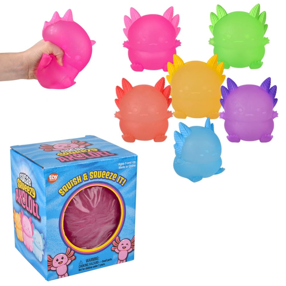 24 pieces Jumbo Squeezy Sugar Axolotl 5 inch - Slime & Squishees - at ...