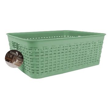24 pieces Bh Mint Plastic Basket 12.2x9.3x4.5in - Baskets - at ...
