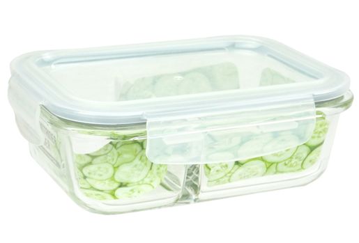 Bulk BH Glass Container with Divider 640ml - Wholesale Sock Deals