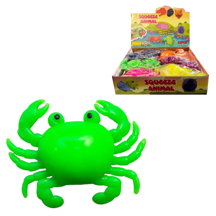 12 pieces 5 inch Squishy Neon Crab - Slime & Squishees - at ...