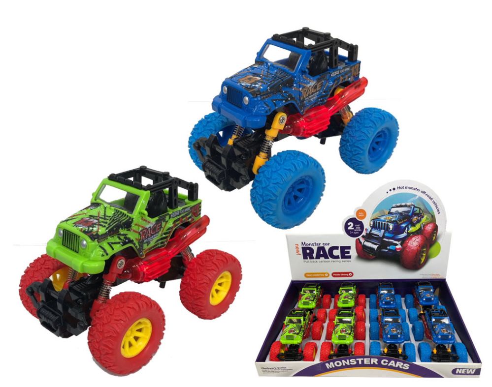 8 pieces 5 inch Monster Truck W/ Light & Sound - Car, Planes, Trains ...
