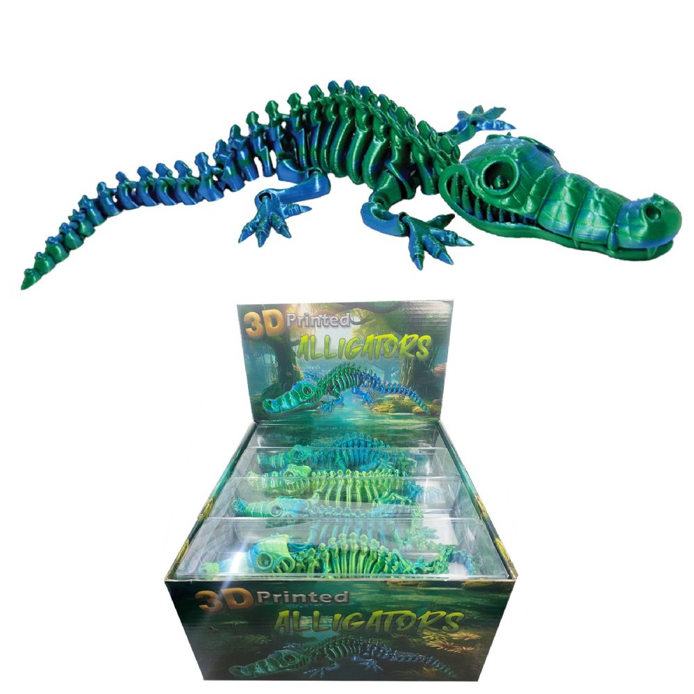 12 pieces 3d Printed Alligator Fidget - Animal & Reptiles - at ...