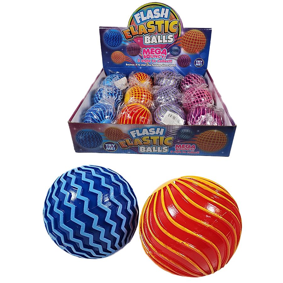 3 inch Flashing Elastic Ball - SB