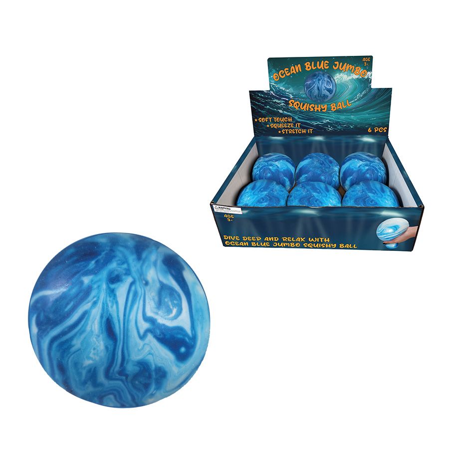 12 pieces 4 inch Ocean Blue Jumbo Squishy Ball - Balls - at ...