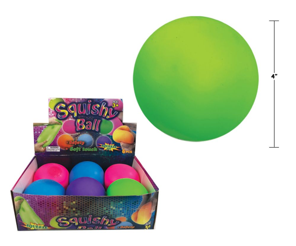 12 pieces 4 inch Jumbo Squishy Ball - Balls - at - alltimetrading.com