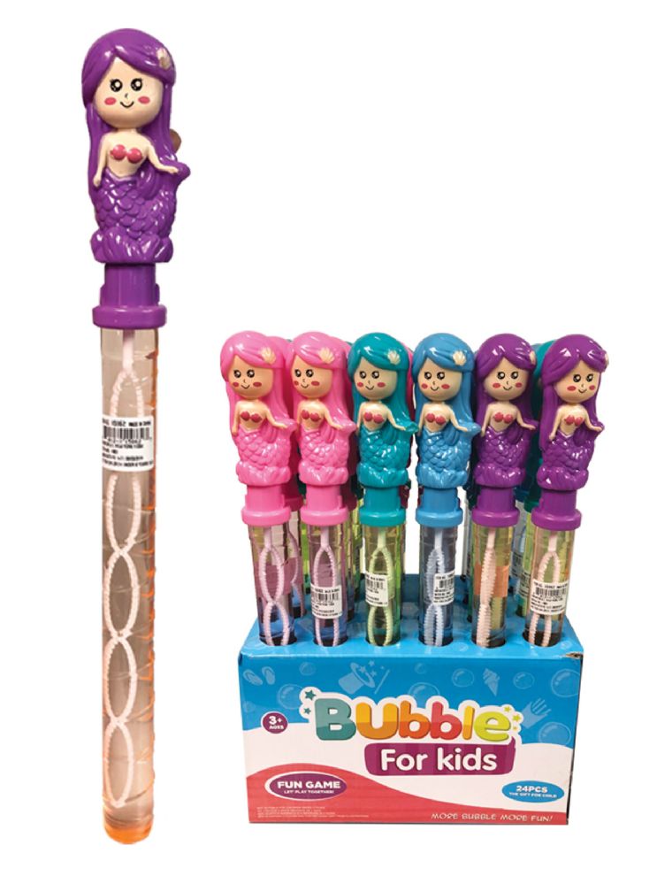 24 pieces 15 inch Mermaid Bubble Stick - Bubbles - at - alltimetrading.com