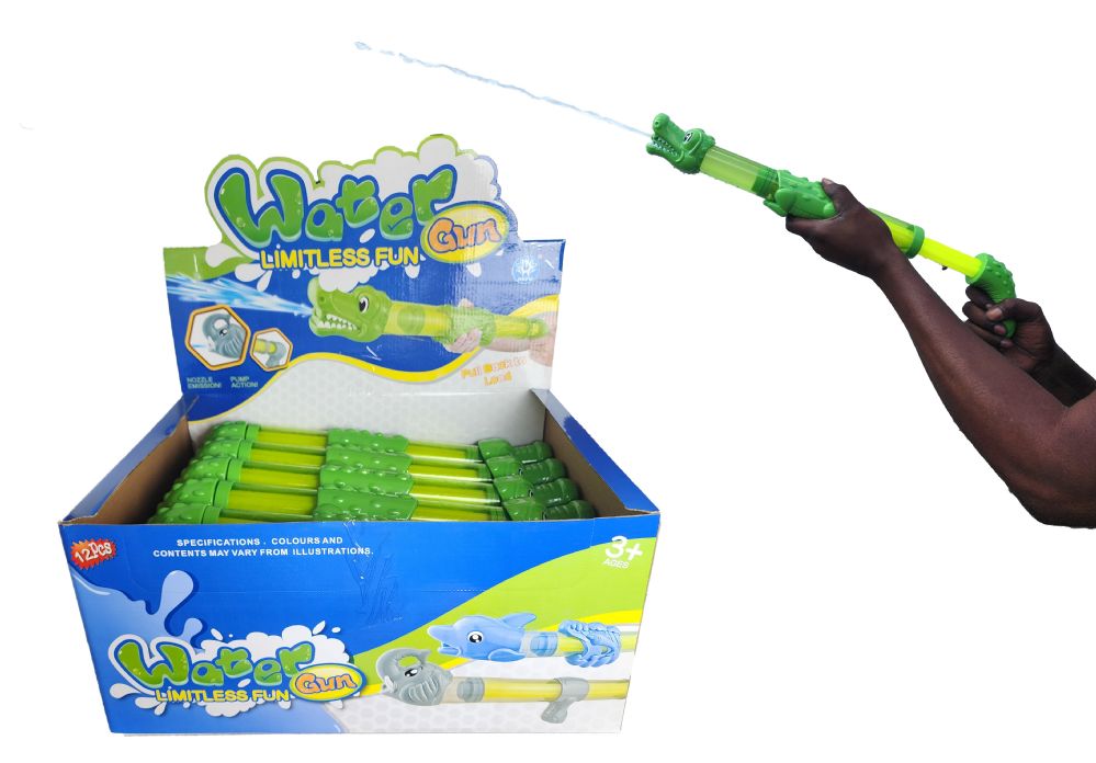 12 pieces 19 inch Alligator Pump Action Water Gun - Water Guns - at ...