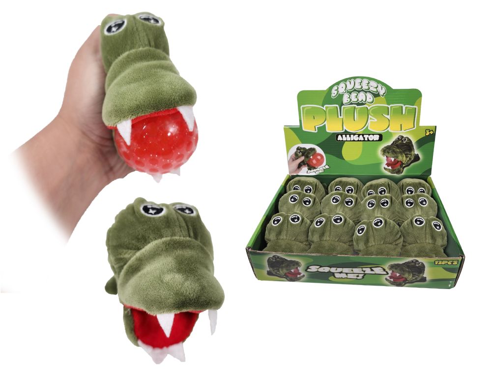 12 pieces 3 inch Plush Alligator Gel Bead Squishy - Plush Toys - at ...