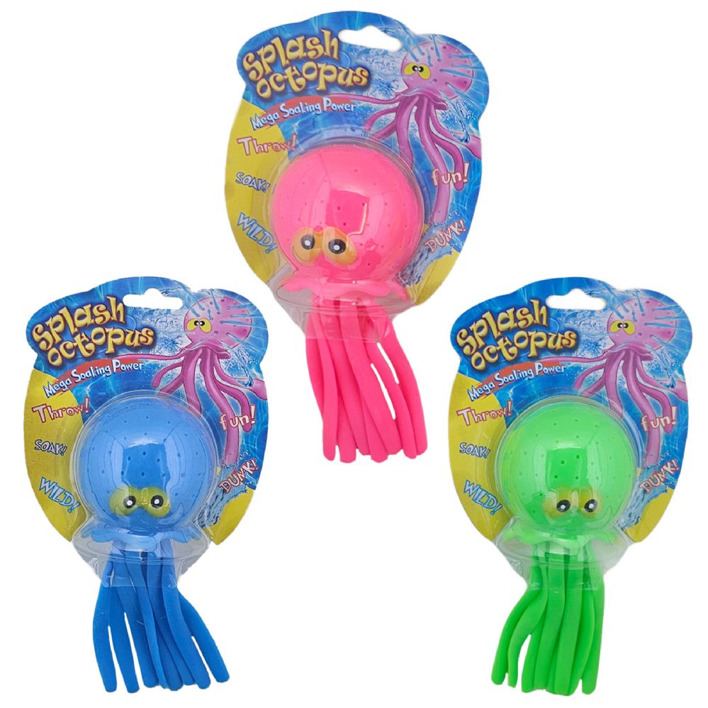 24 pieces 7 inch Splash Octopus - Goggles & Pool Toys - at ...