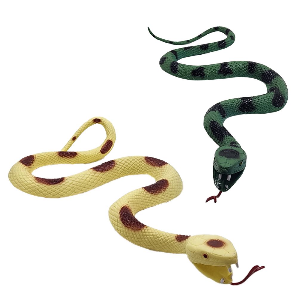 Bulk 24-Inch Assorted Rubber Snakes - Wholesale Sock Deals