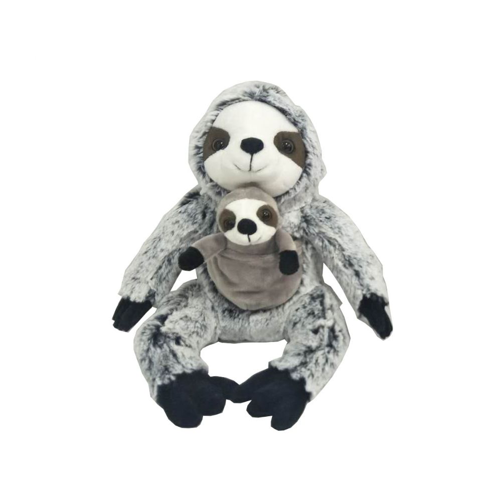 24 pieces Plush Sloth W/ Baby - Plush Toys - at - alltimetrading.com