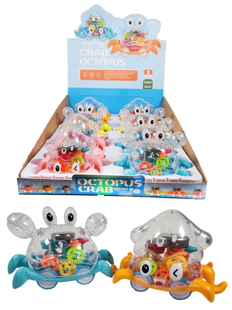 6 inch Gear Octopus & Crab W/lights - SB