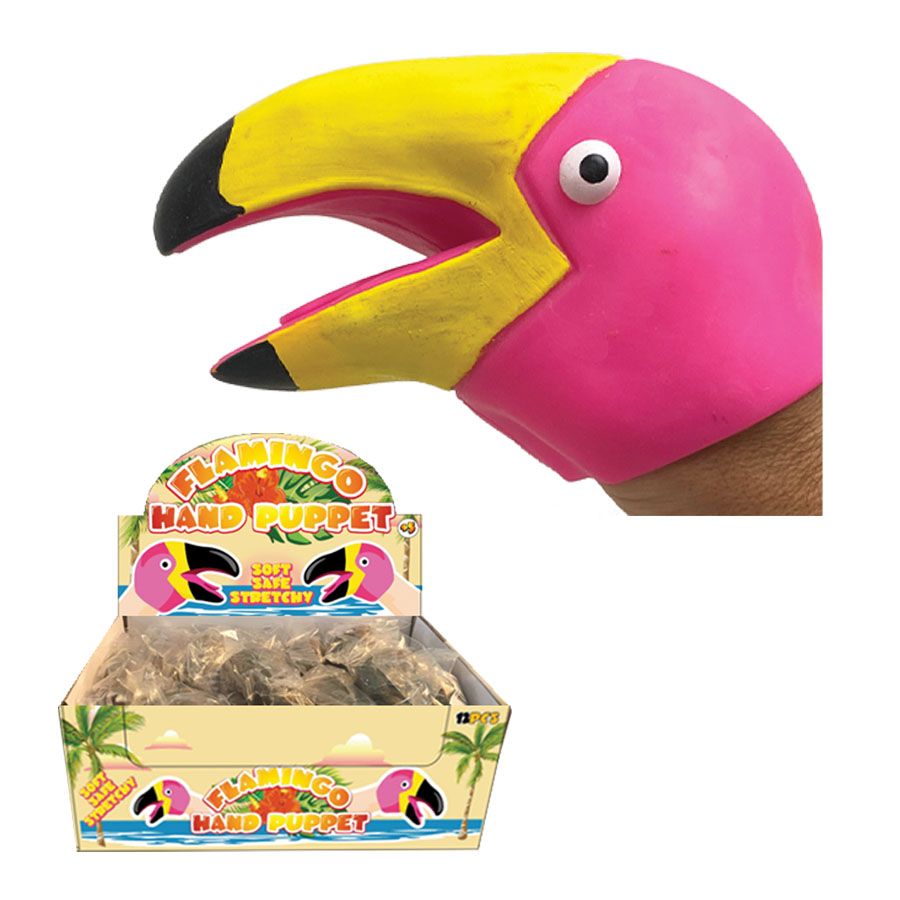 12 pieces Flamingo Hand Puppet - Animal & Reptiles - at ...
