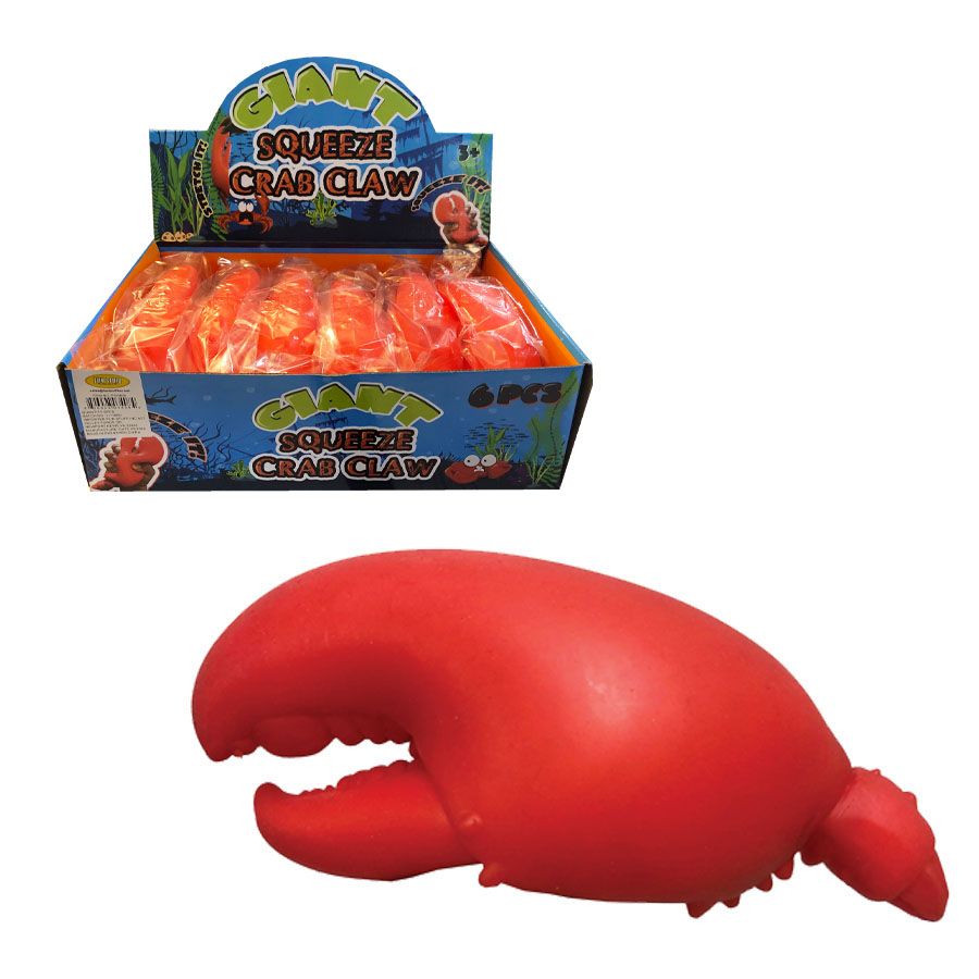 12 pieces 8 inch Squeeze Giant Crab Claw - Slime & Squishees - at ...