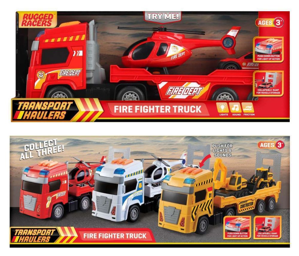 Bulk Fire Truck Trailer Set - Wholesale Sock Deals
