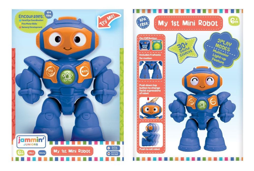 12 pieces Mini Robot - Baby Toys - at - alltimetrading.com