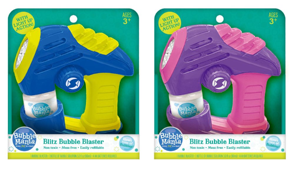 12 pieces B/o Light Up Bubble Blaster - Bubbles - at - alltimetrading.com
