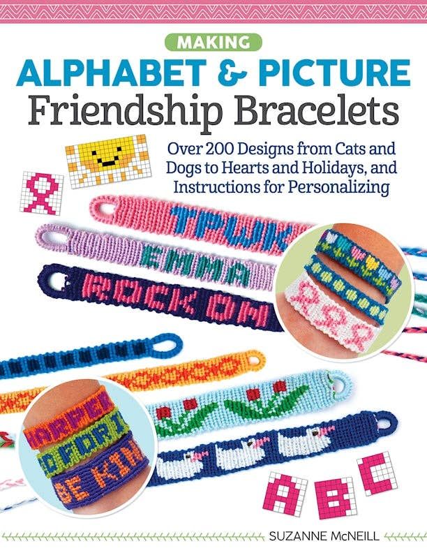 12 pieces Making Alphabet & Picture Friendship Bracelets - Coloring ...