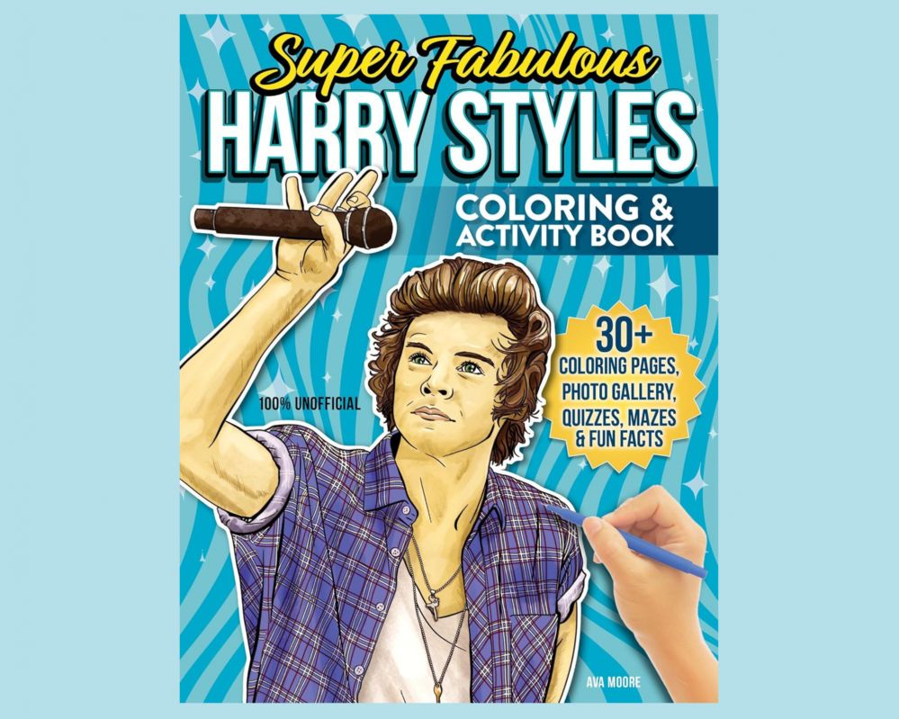 12 pieces Super Fabulous Harry Styles Coloring & Activity Book ...