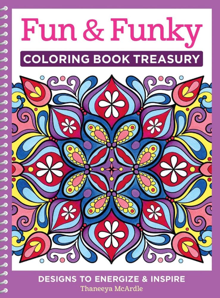 12 pieces Fun & Funky Coloring Book Treasury - Coloring & Activity ...