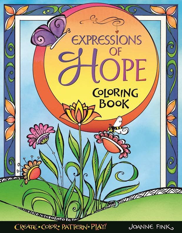Expressions Of Hope Coloring Book - Adult Coloring Designs - SB