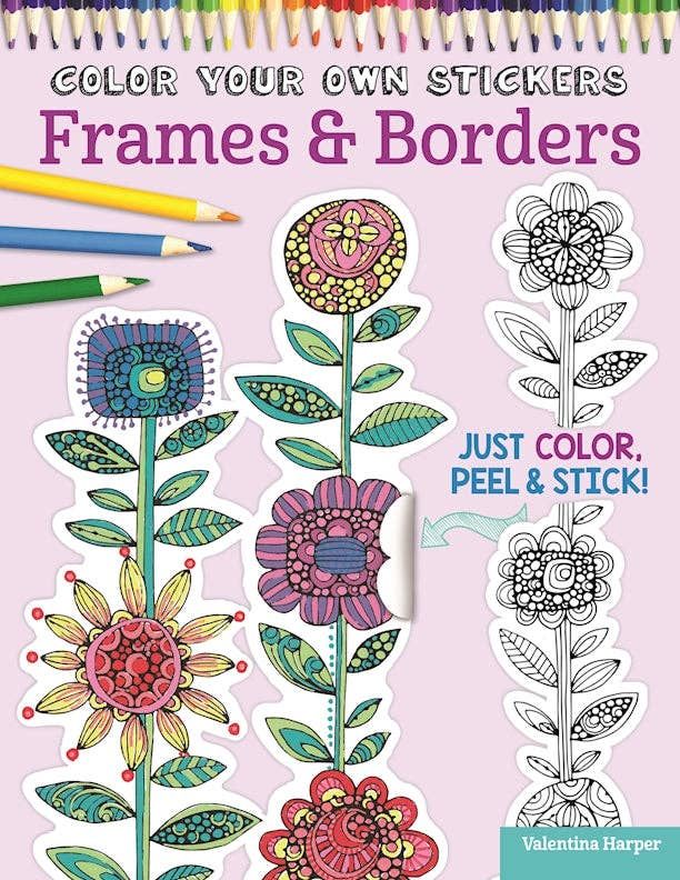 Bulk Color Your Own Stickers Frames & Borders - WSD