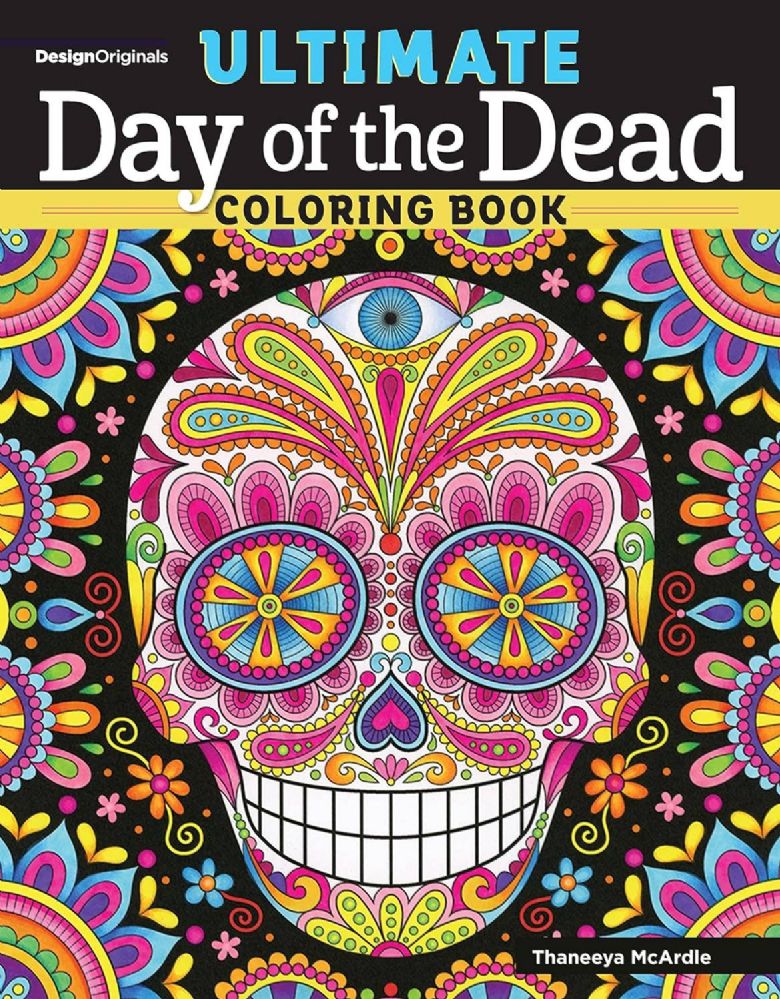 12 pieces Ultimate Day Of The Dead Coloring Book - Coloring & Activity ...