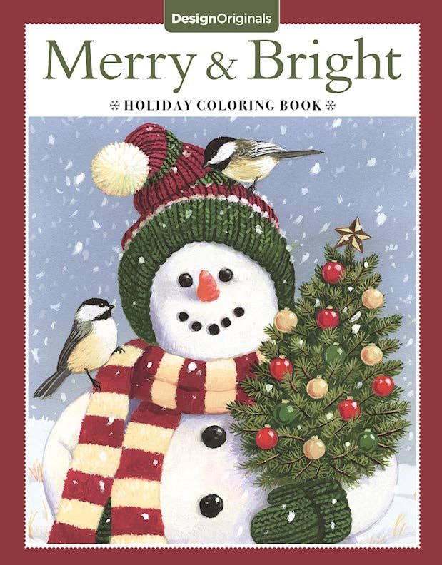 12 pieces Merry & Bright Holiday Coloring Book - Adult Coloring ...