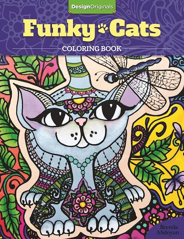 12 pieces Funky Cats Coloring Book - Coloring & Activity Books - at ...