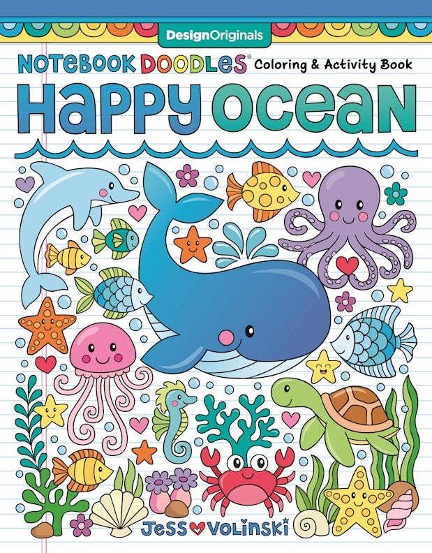 12 pieces Notebook Doodles Happy Ocean - Coloring For Tweens - Coloring ...