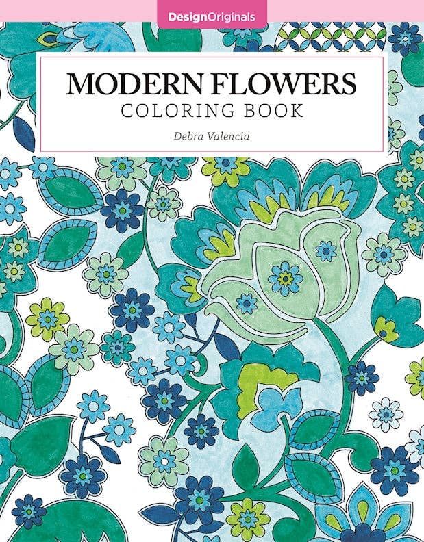 12 pieces Modern Flowers Coloring Book - Coloring & Activity Books - at ...