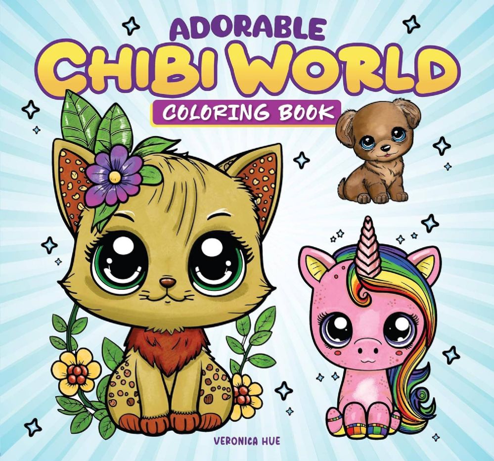 12 pieces Adorable Chibi World Coloring Book - Coloring & Activity ...
